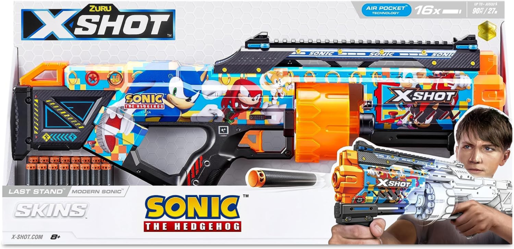 X-Shot Releases Modern Sonic Last Stand Blaster Skins – Sonic City ⋆ ...