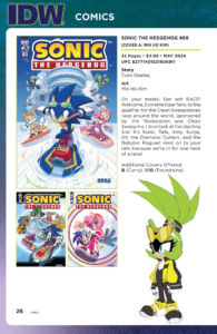 Surge the Tenrec Sports New Sonic Riders Styled Outfit in IDW Sonic the ...