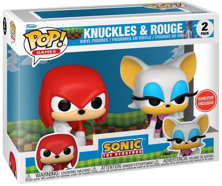 GameStop Exclusive Knuckles and Rouge Funko Pops Revealed – Sonic City ...