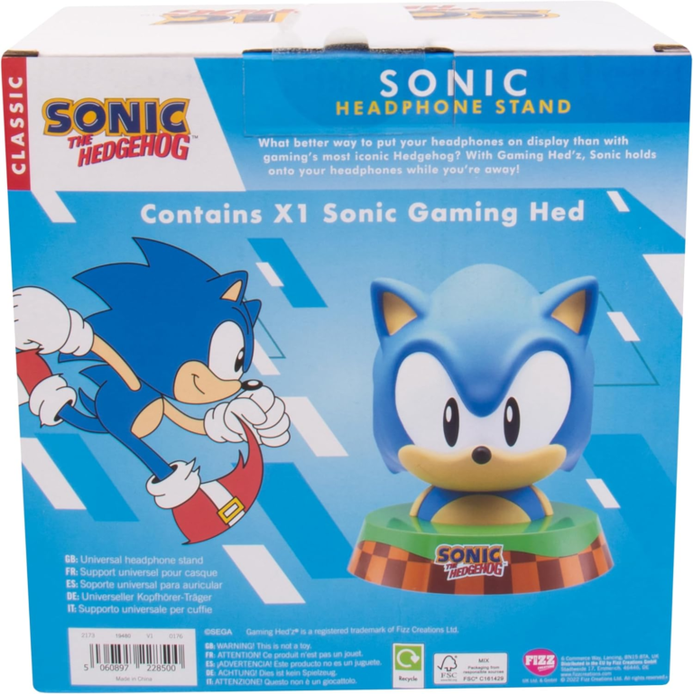 Fizz Creations Sonic the Hedgehog Gaming Hed’z Headphone Stand Now ...
