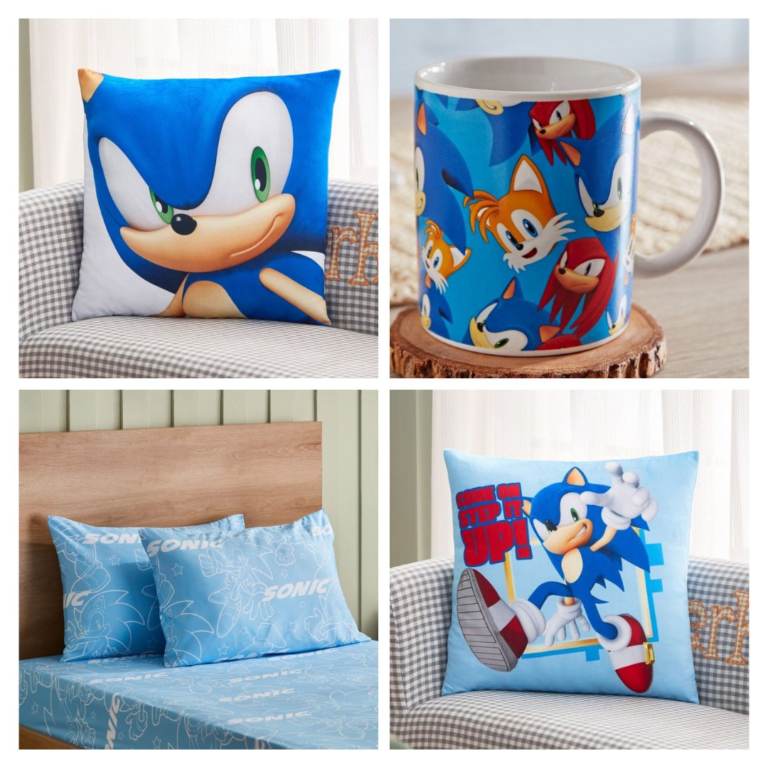 Sonic the Hedgehog Bed Sheets, Pillows and Home Accessories Now ...