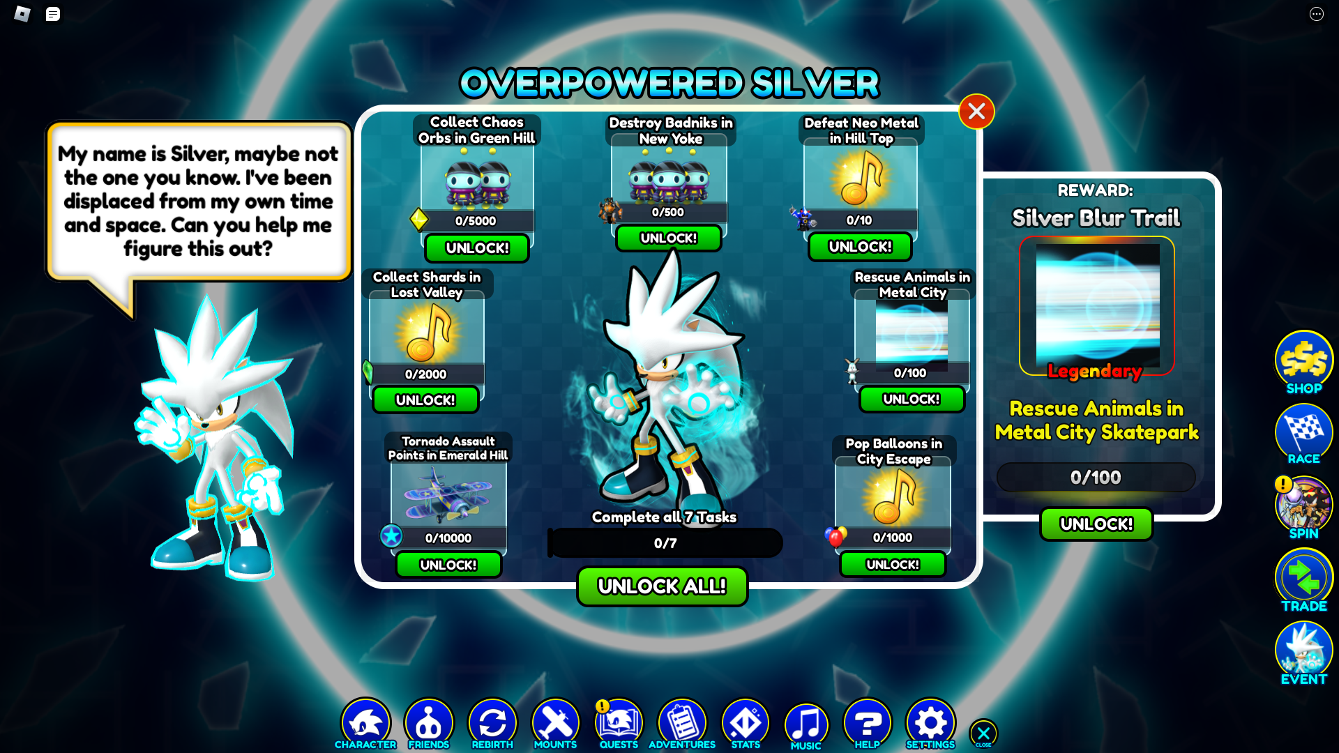 ESP Silver Now Available in Sonic Speed Simulator – Sonic City ⋆★ Sonic ...