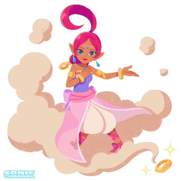 Sonic Channel Commemorative Illustration: Shahra, the Genie of the Ring ...