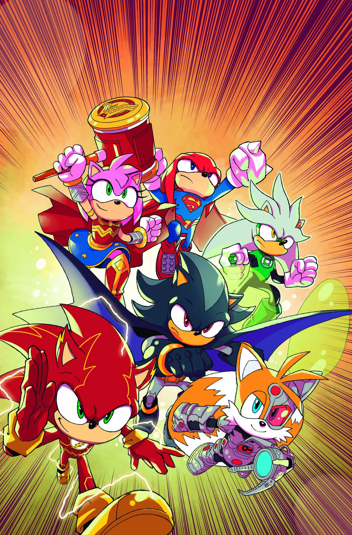 First Look at DC x Sonic the Hedgehog Revealed: Sonic Teams Up with the Justice League in New ...