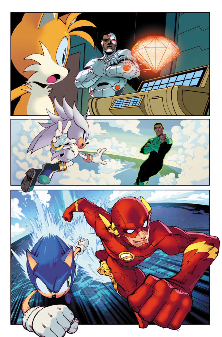 First Look at DC x Sonic the Hedgehog Revealed: Sonic Teams Up with the Justice League in New ...