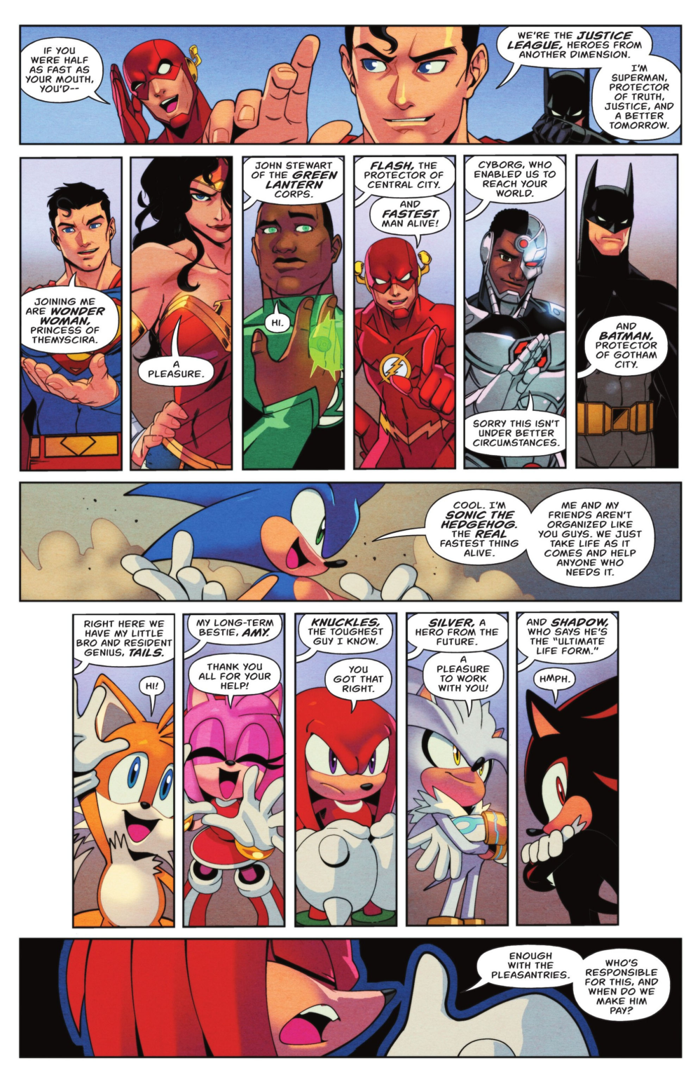Sonic and The Flash Finally Meet in DC x Sonic the Hedgehog #1—And Yes ...