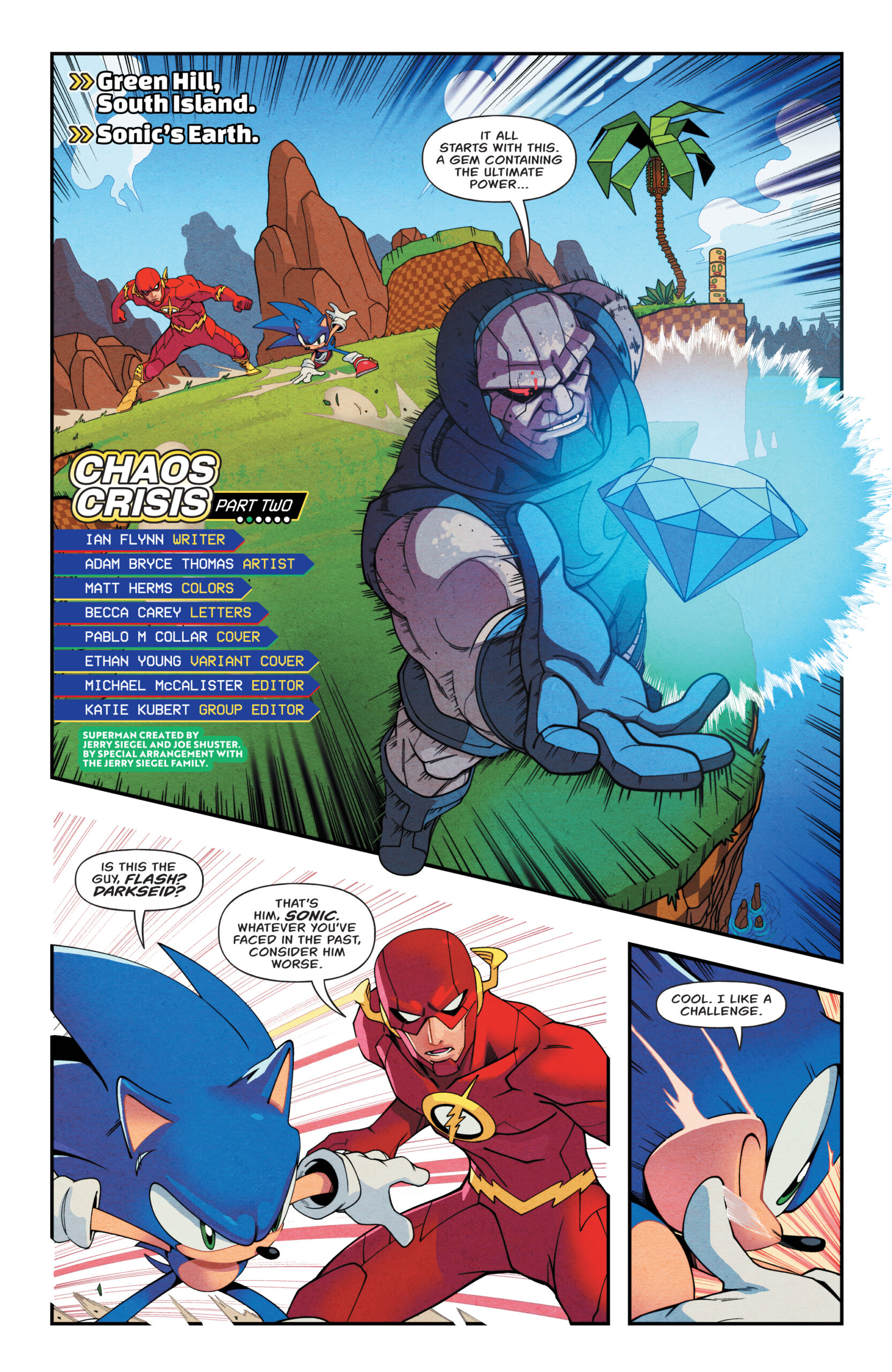 DC x Sonic the Hedgehog #2 Now Available, Second Printing of Issue #1 ...
