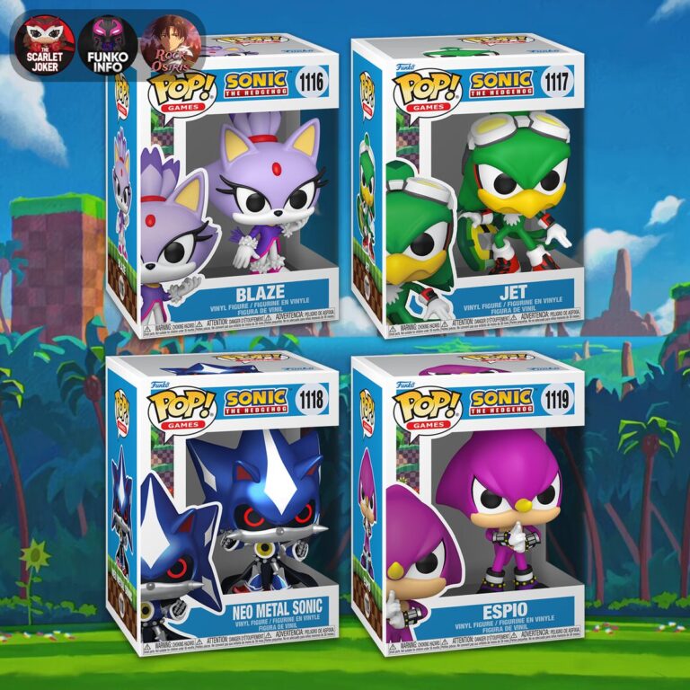 Blaze, Espio, Jet, and Neo Metal Sonic Join the Funko Pop Lineup This ...