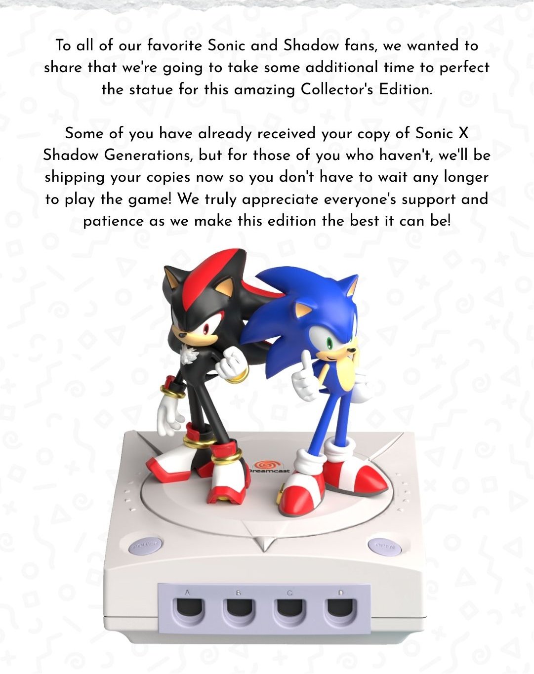 Limited Run Delays Sonic X Shadow Generations Collector’s Edition – Sonic City ⋆★ Sonic the ...