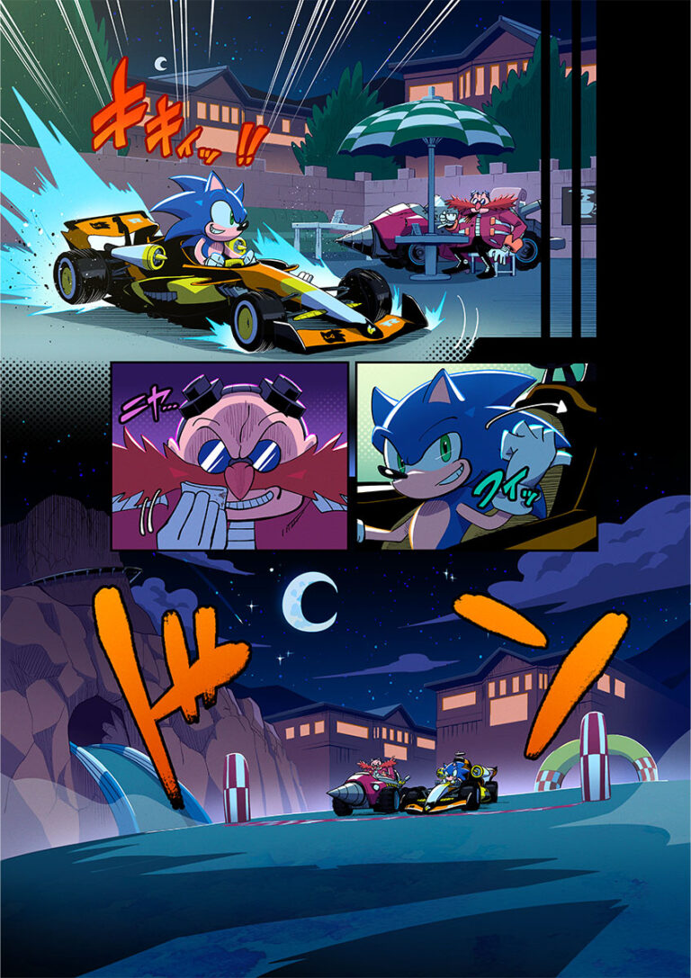 Sonic the Hedgehog: Blue Racer Manga Now Available Online – Sonic City ...